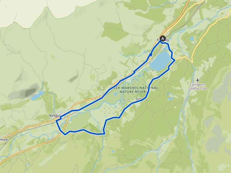 Insh Marshes Nature Reserve loop from Kincraig — Cairngorms National ...